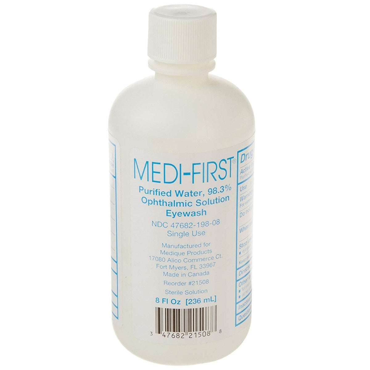 Medi-First Eye Wash Solution 8 Fl oz, 1 Bottle — ESSR Safety