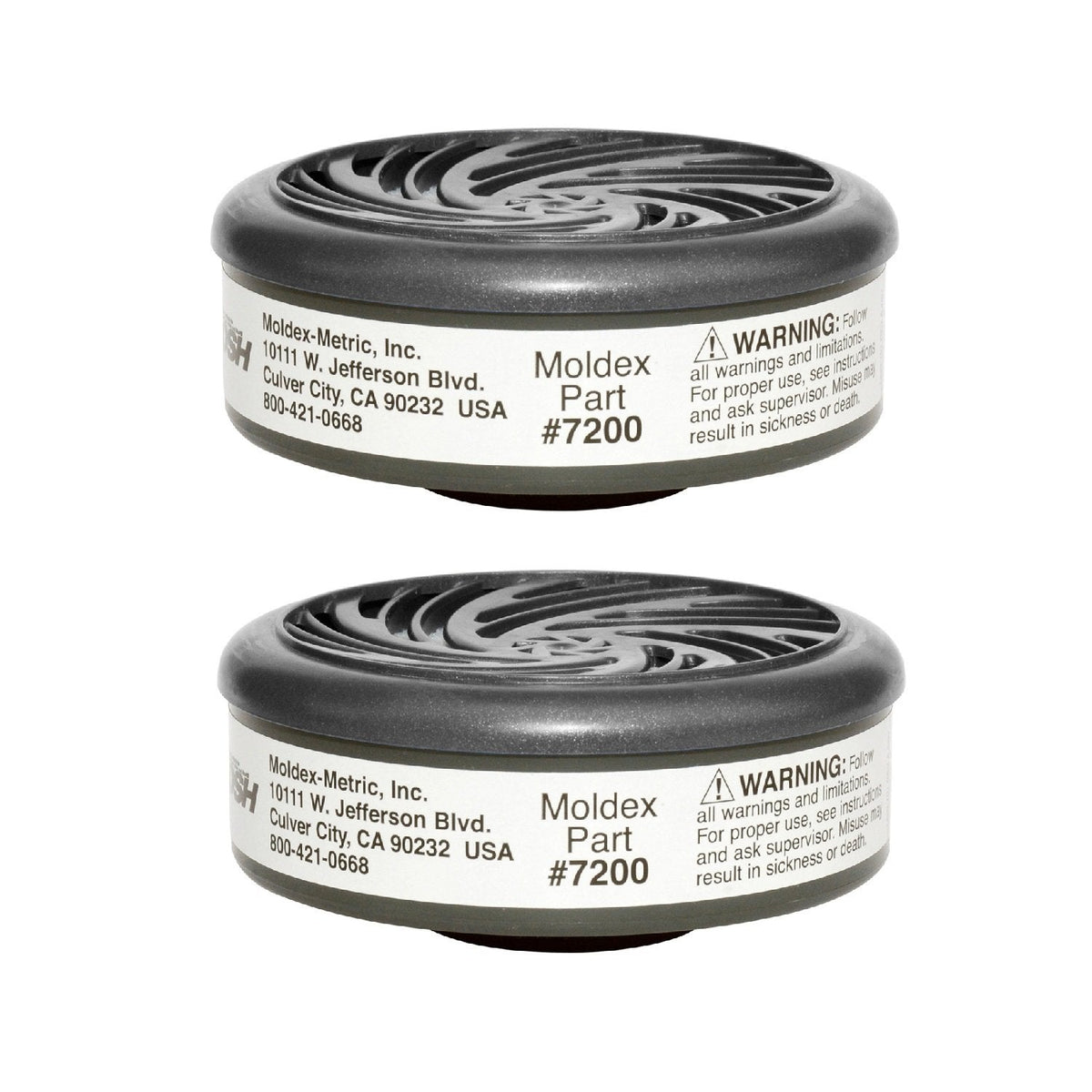 Moldex 7200 Acid Gas Cartridges For 7000/7800/9000 Series Respirators ...
