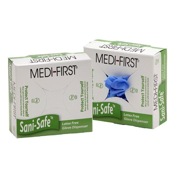 Medi-First First Aid Glove Dispenser, 8 Large Nitrile Gloves - Latex F ...